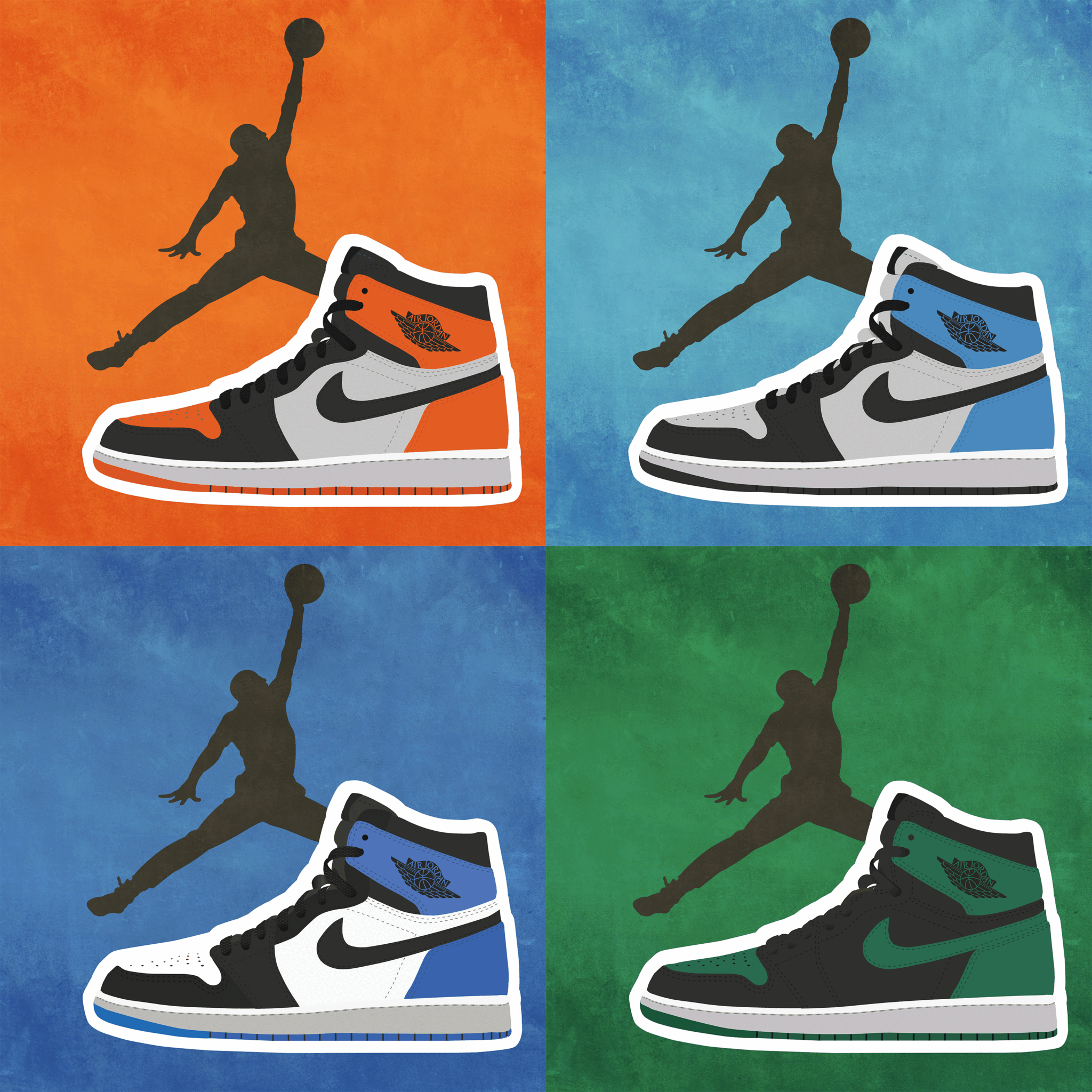 Jordan 1 Pop Art, Set 2 NFT - Dave Hinkin Digital Portfolio