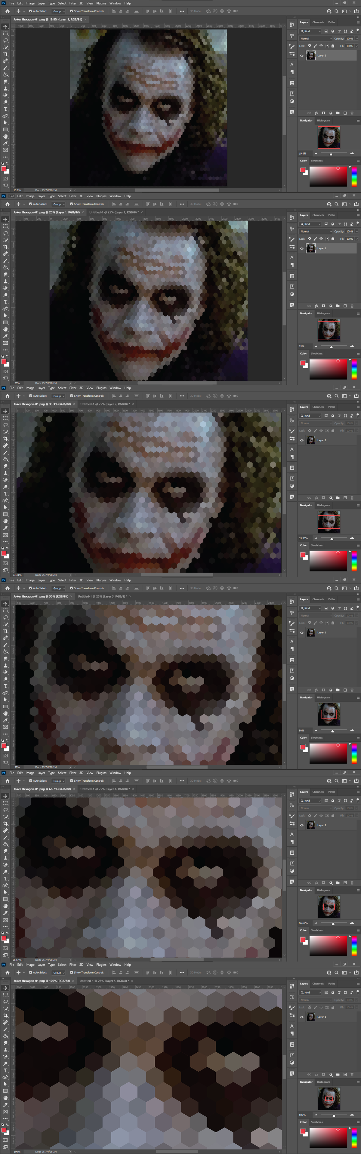 Joker Hexagon NFT - Dave Hinkin Digital Portfolio